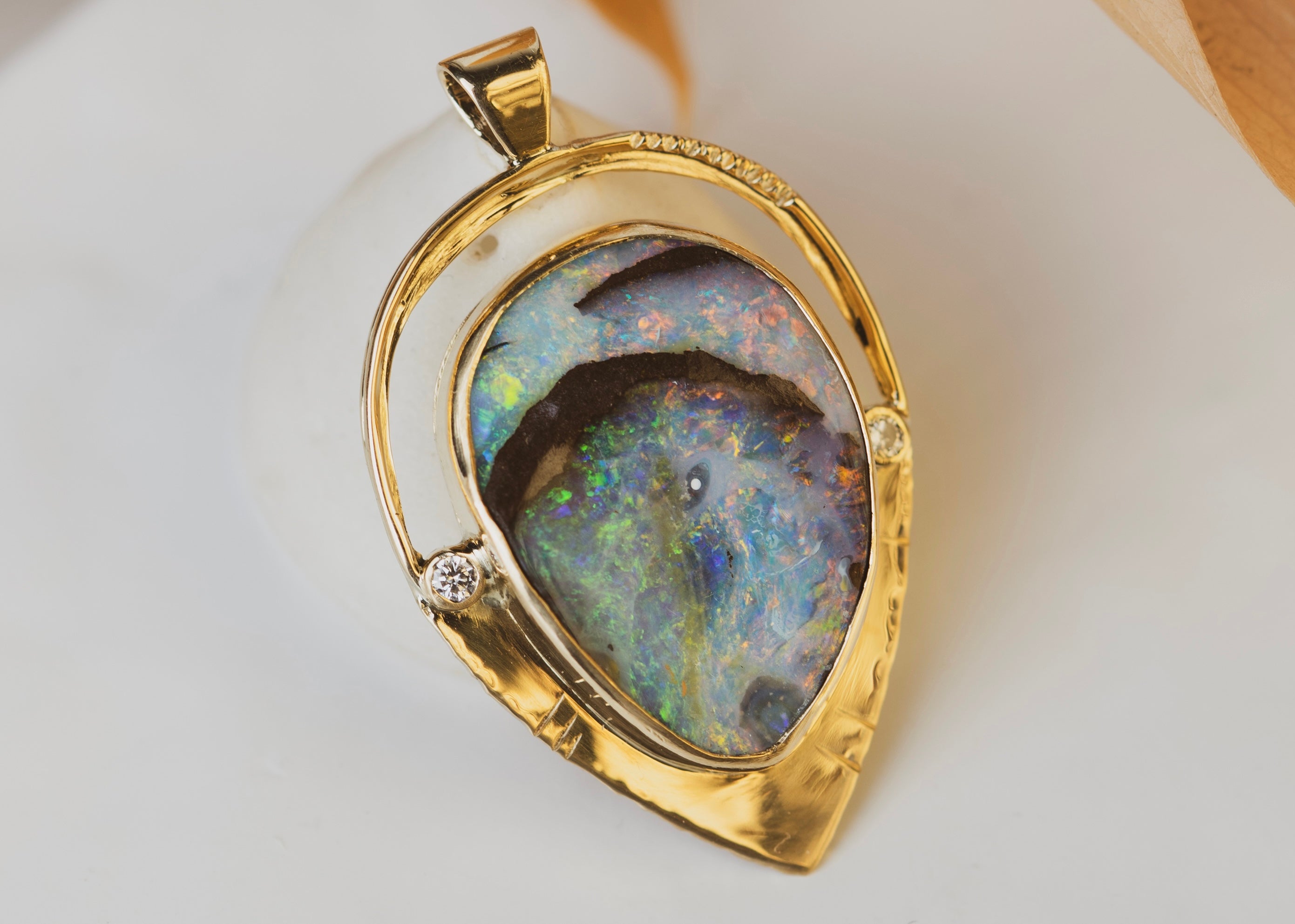 Custom Jewelry Design Highlight: Opal Pendant – Dillon Rose