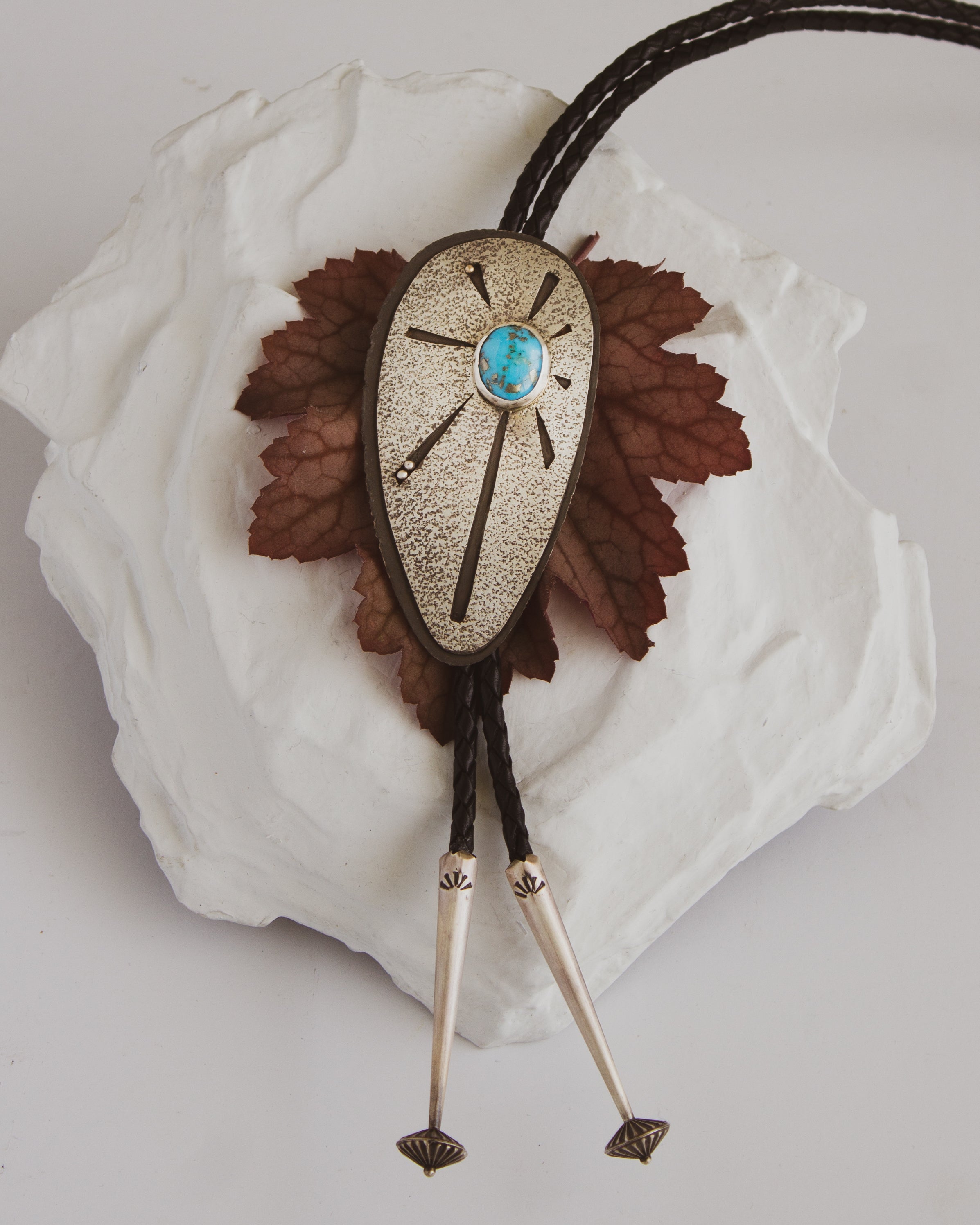 Custom Gold, Silver and Turquoise Bolo Tie – Dillon Rose