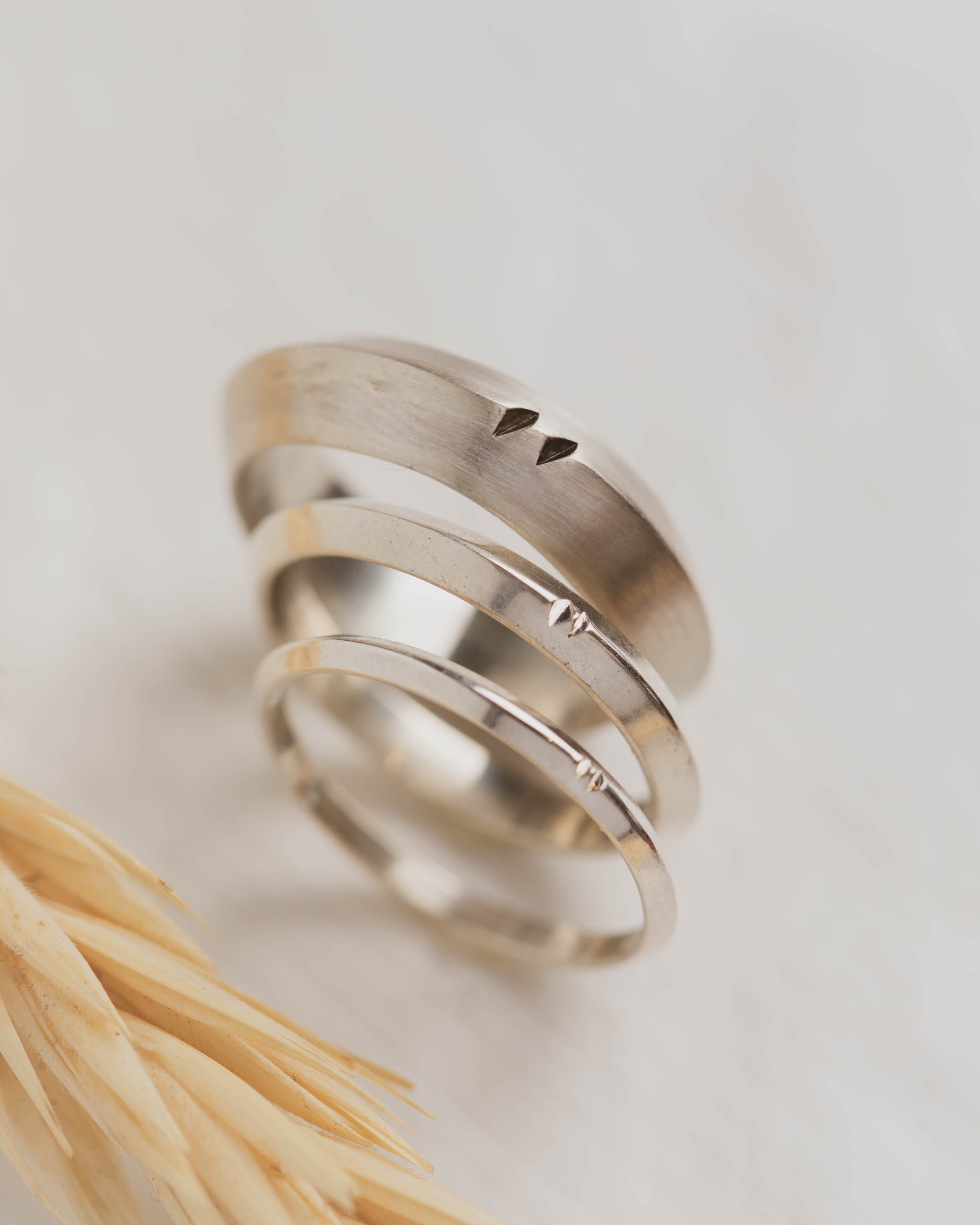 Sterling Silver Edge Ring – Dillon Rose